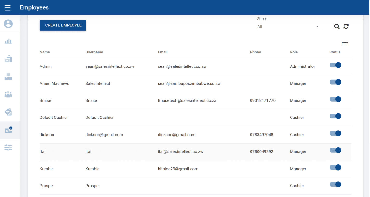 Sales Intellect Point Of Sale - Mobile Point Of Sale system